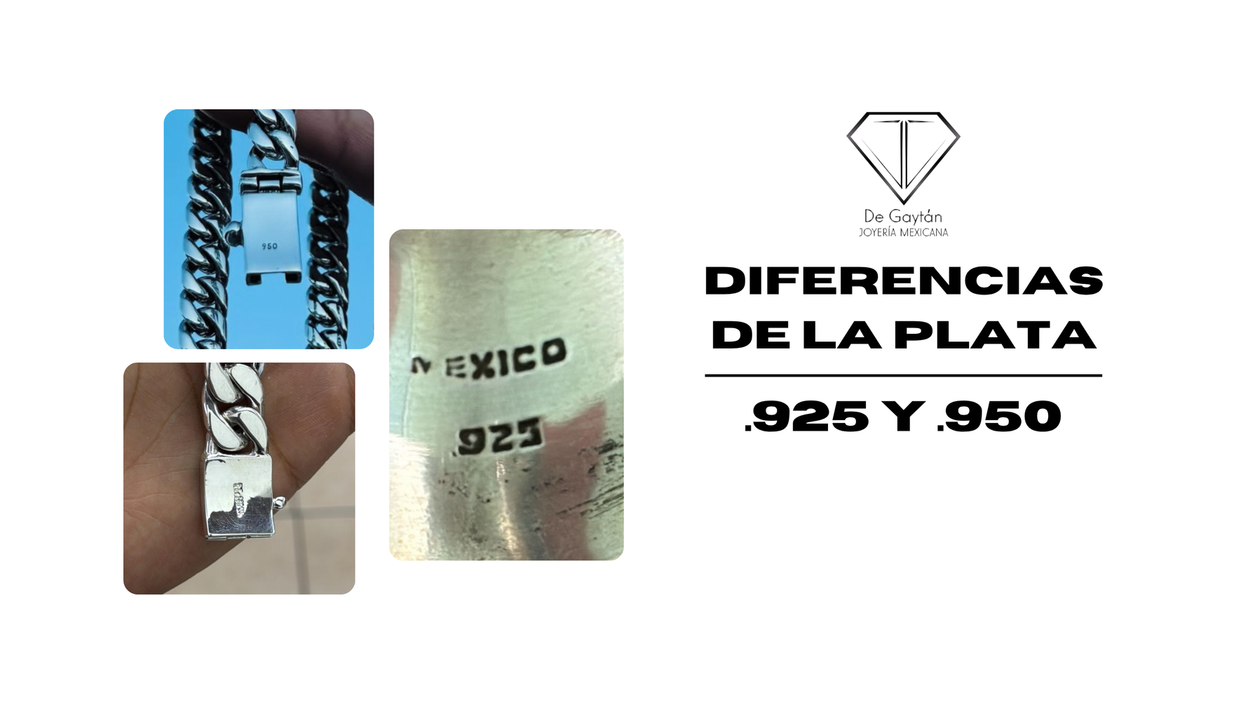 Diferencias de la Plata .925 y .950 ¿Cómo Elegir la Mejor? – De Gaytán ...